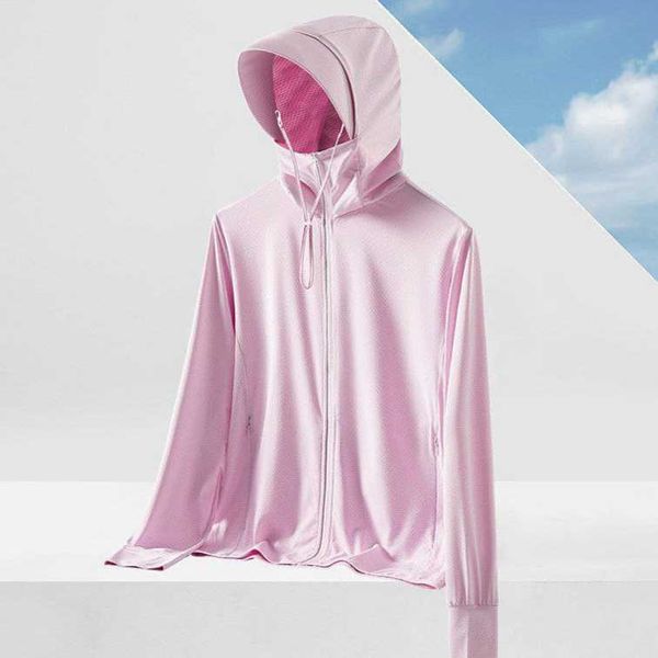 Ice silk summer sun protection clothing for women with UV protection ...