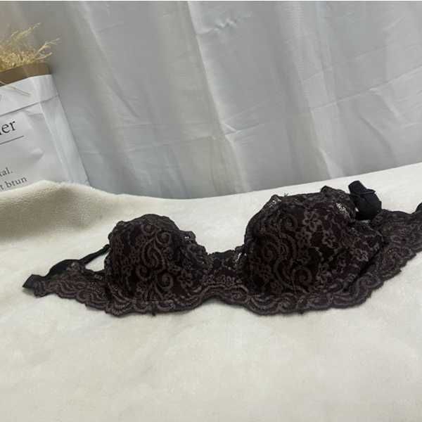 Ladies Summer Ultra Thin Sexy Large Size Stretch Lace Lace Semi Push Up ...