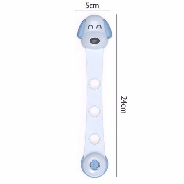 4pcs Cute Puppy Bendable Dual Head Cabinet Lock Adjustable Child Safety ...