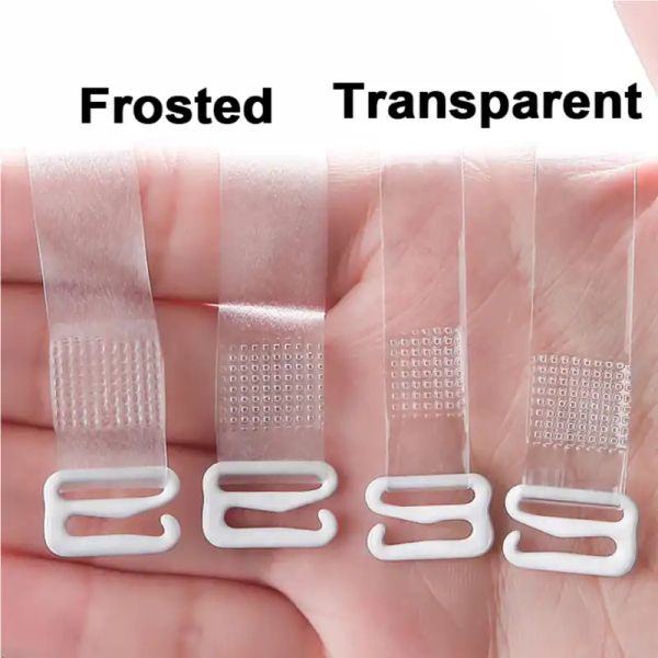 2 Pairs Clear Bra Straps Invisible Non-Slip Adjustable Bra Straps for ...