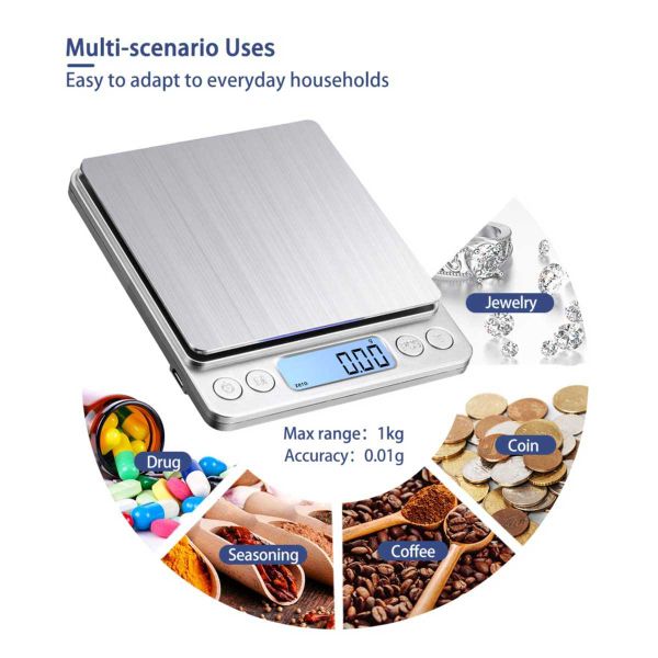 Upgraded large-scale small kitchen scale, mini food electronic scale ...