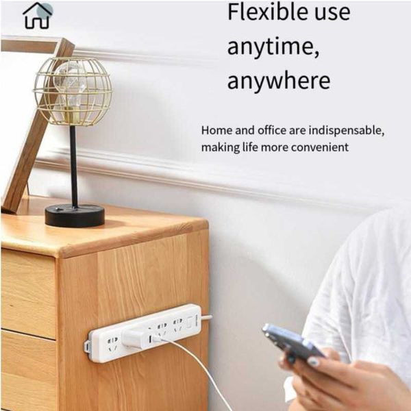 Plug fixer Wall Holder Mounted Socket Holder for Home Office - L192