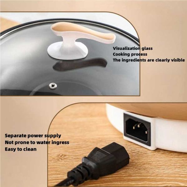 Household electric wok, wheat rice stone electric wok, multifunctional ...