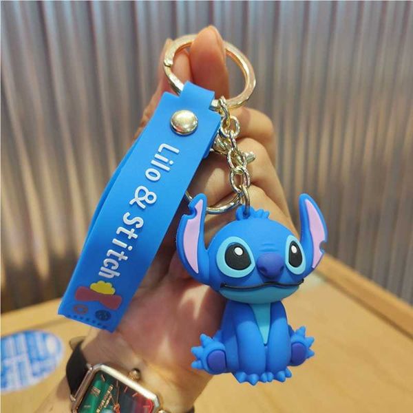 Cartoon cute Stitch keychain series bag pendant couple car key pendant ...
