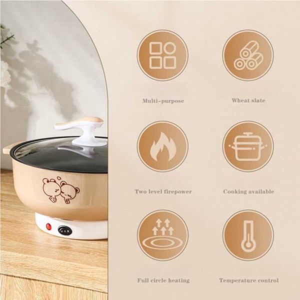 Household electric wok, wheat rice stone electric wok, multifunctional ...