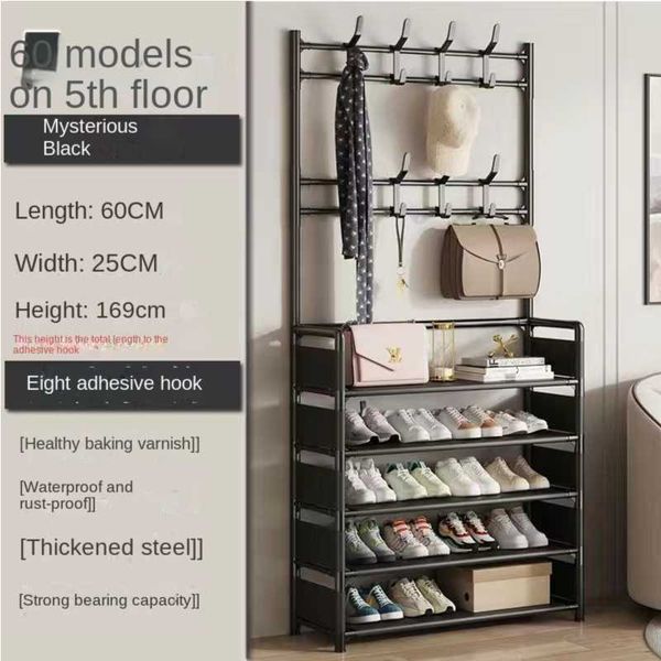 Footwear and hat stand, floor to floor, integrated shoe stand, multi ...