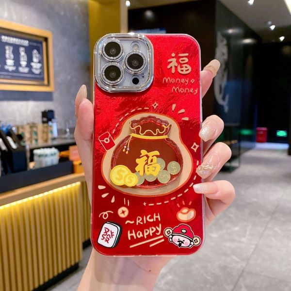 2025 For iPhone cases New Year Rocking Happy Bag and lucky Phone Case ...