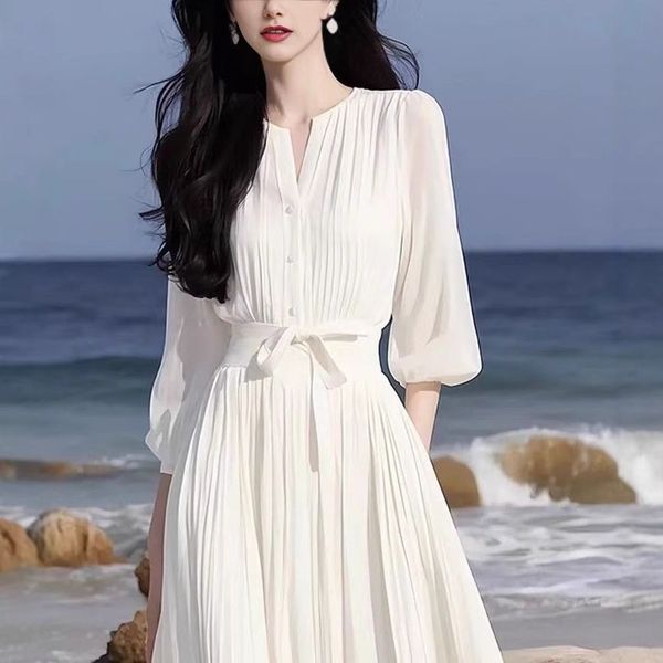 Hot simple style Summer French Socialite Elegant Goddess Style High-End ...