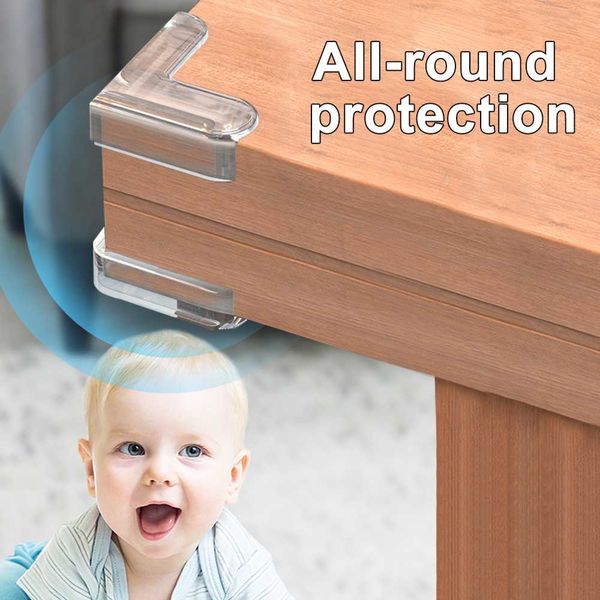 8pcs Table Corner Edge Protection Cover Soft Transparent Desk Edge ...