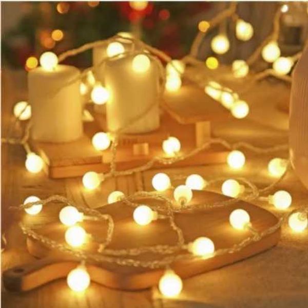 3M USB/Battery Power Ball LED String Lights Garland Lights Outdoor Lamp ...