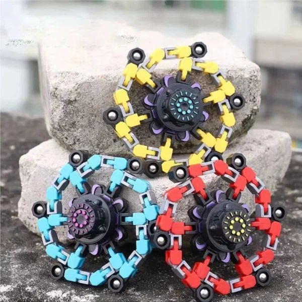 Creative and changeable fingertip top, deformation, overlapping ...