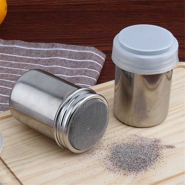 Stainless Steel Powder Shakers Sugar Powder Sifter Shakers Cooking ...