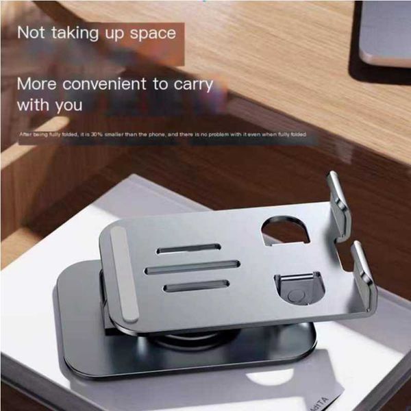 Metal mobile phone holder foldable rotating mobile phone tablet holder ...