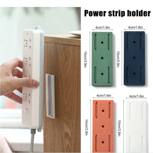 Plug fixer Wall Holder Mounted Socket Holder for Home Office - L192
