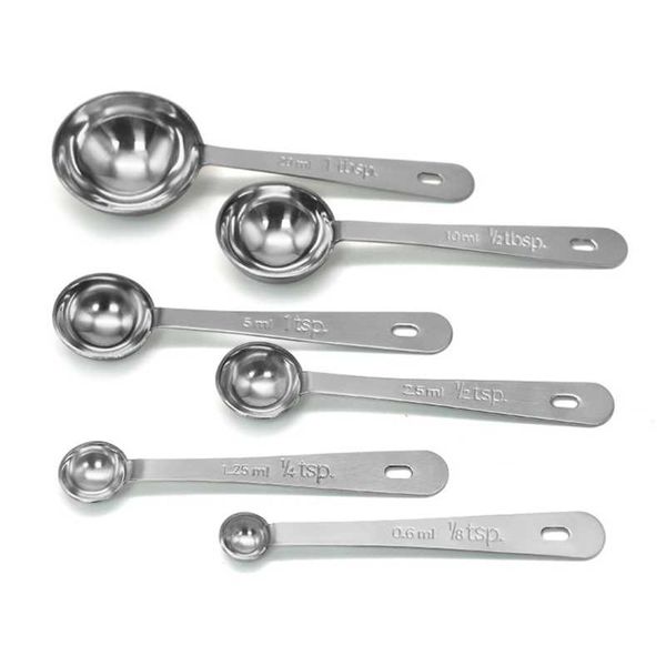 6pcs Measuring Spoons Set Multi Purpose Spoons Stainless Steel ...