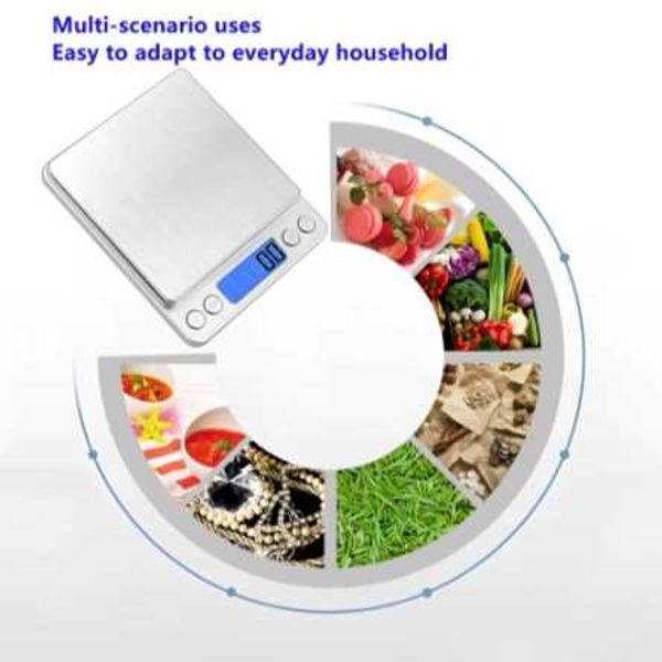Digital Kitchen Scale Precision Scales Jewelry Weighing For Food Diet ...