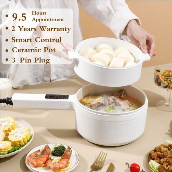 Mini Electric Cooker Hot Pot Multi Cooker Non-Stick Mini Electric Pot ...