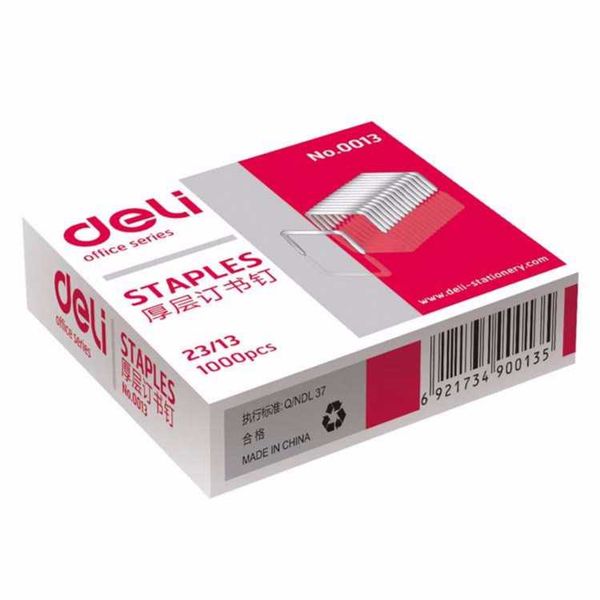 1000pcs/box 23/13 Metal Staples Binding Stapler Office Supplies ...
