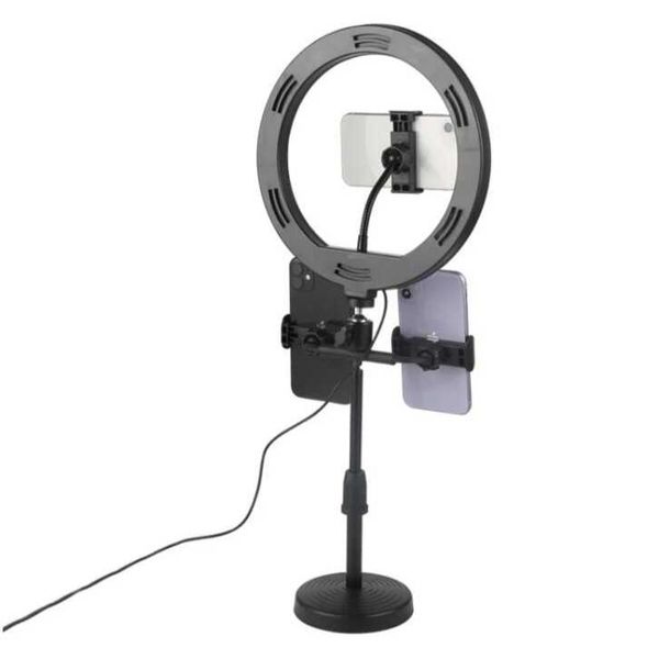 10-Inch 26CM Cell Phone Stand with LED Ring Light - L192