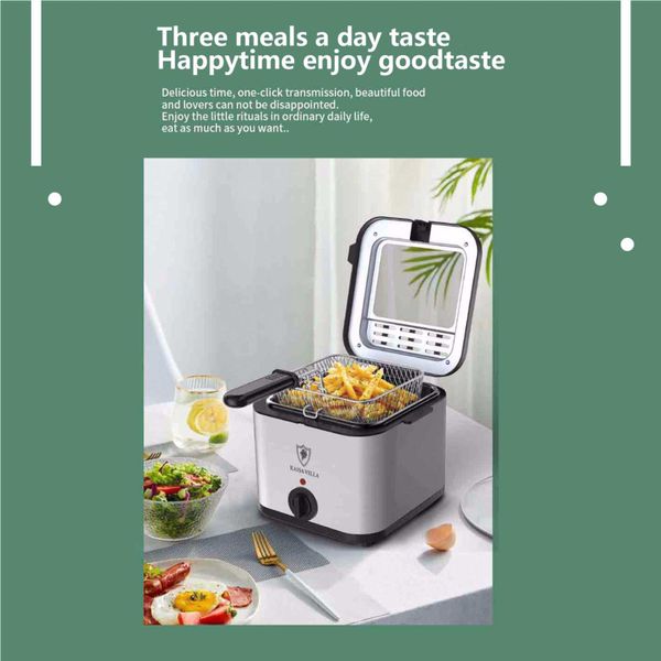 Electric Deep Fryer 2.5L French Fries Frying Machine Hot Pot Fried ...