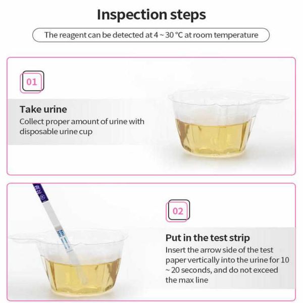 10 copies/box Personal Early Accurate One Step Urine HCG rapid ...
