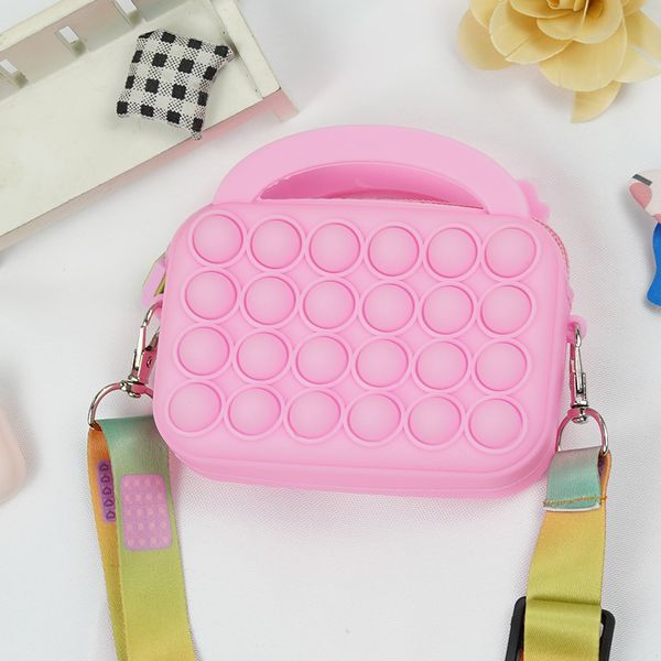 Rodent Pioneer Decompression Coin Purse Pink Melody Silicone Coin Purse ...