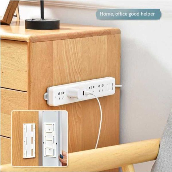 Plug fixer Wall Holder Mounted Socket Holder for Home Office - L192