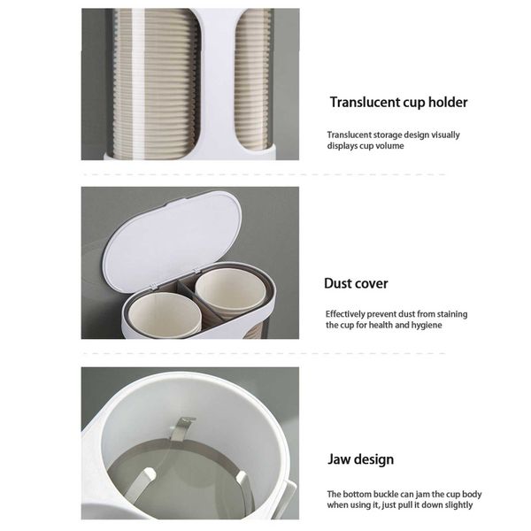 Automatic Cup Remover Paper Cup Holder Disposable Cup Storage Rack Cups ...