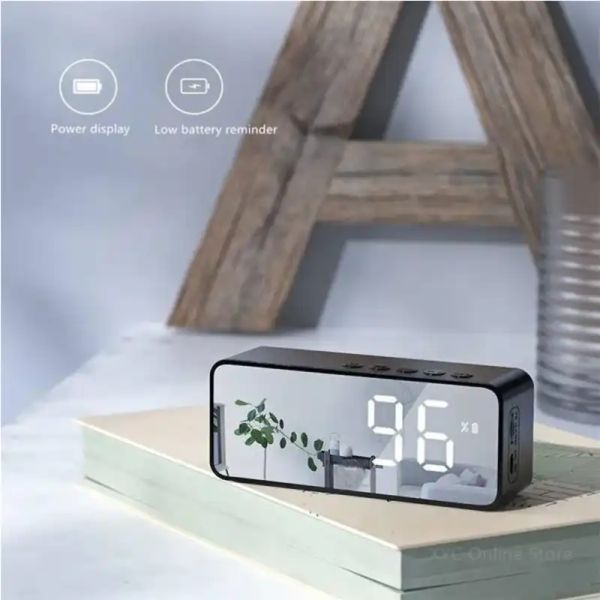 Wireless Bluetooth Speaker Small Mini Alarm Clock Portable Cannon Mini ...