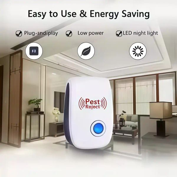 Ultrasonic insect repellent, cockroach and rodent pest control, remote ...