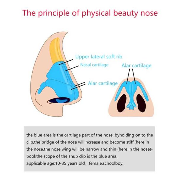 Nose Shaper Lifter Clip Nose, Beauty Up Lifting Soft Safety Silicone ...