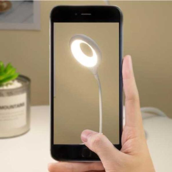 Portable LED Light Reading Ring Light Mobile Mini Bedside Lamp Night ...