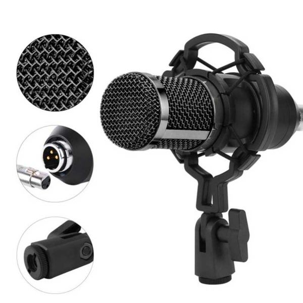 Suspension Microphone Kit Live Stream Broadcasting Recording Condenser ...
