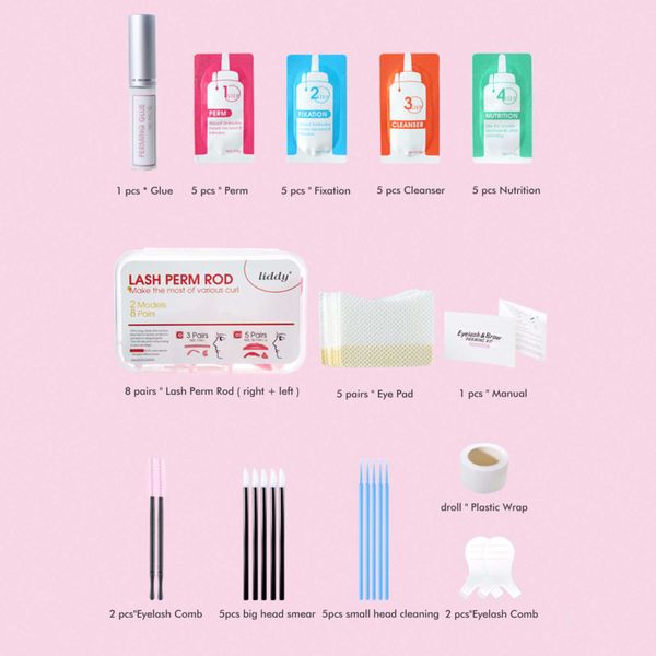 Lash Lift Kit Professional Eyelashes Eyebrow Lifting Perming Set Make ...