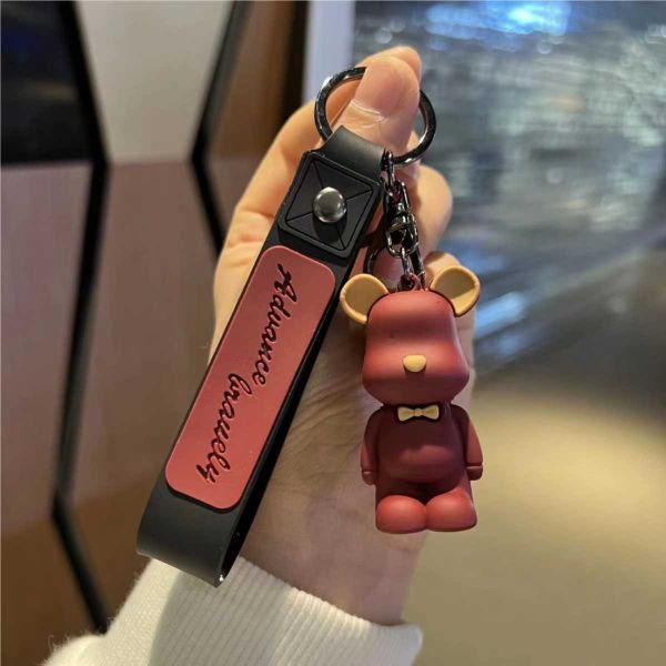 Creative Nordic Violent Bear Doll Keychain Pendant Cartoon School Bag Car Keychain gift - L192