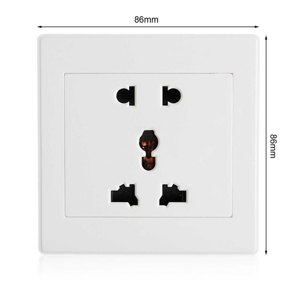 International Universal 5 Holes Socket Electric AC Power Outlet Wall ...