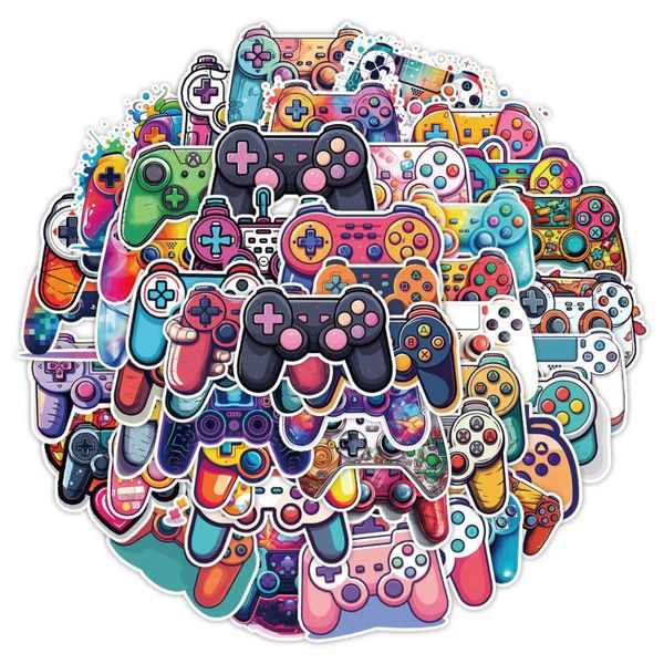 50 Gamepad Stickers Pack Skateboard Luggage Decoration Stickers ...