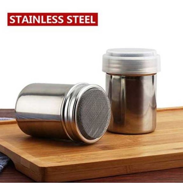 Stainless Steel Powder Shakers Sugar Powder Sifter Shakers Cooking ...