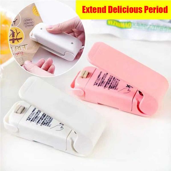 Mini Portable Sealer Small Household Plastic Bag Snack Sealer Hand ...