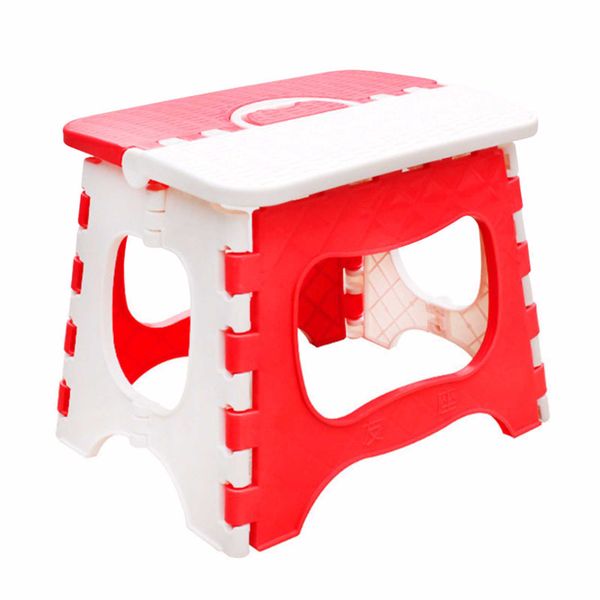 Plastic Folding Stool Portable Chair Non-slip Step Stool with Handle ...