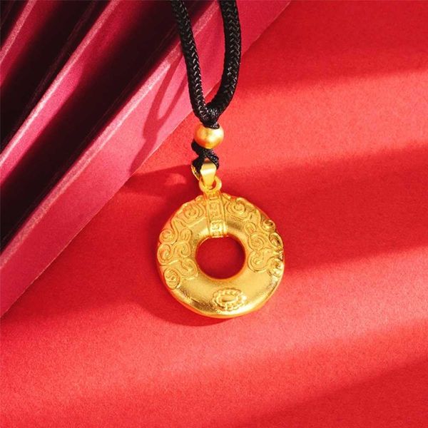 Shajin Ruyi ring necklace temperament versatile circle auspicious ...
