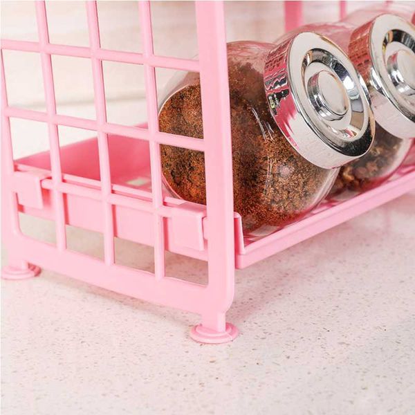 2 Layer Table Top Shelf Storage Mini Stationery Rack Cosmetics Jewelry ...