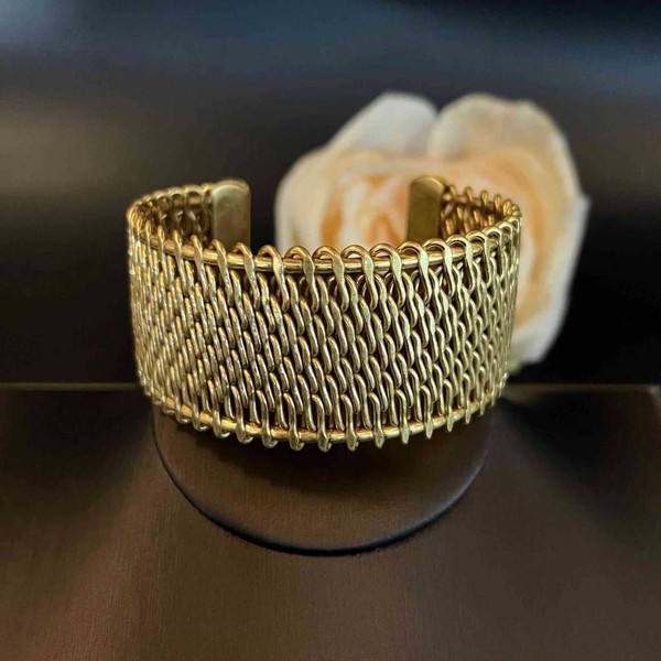 bracelet Japanese and Korean styles personality plain gold bracelet jewelry