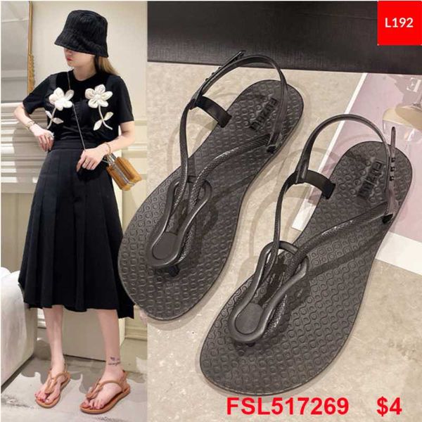 Casual Ladies Sandals Beach Sports Flat Sandals Home Bedroom Flip-Flops Can Be Wear Out - L192