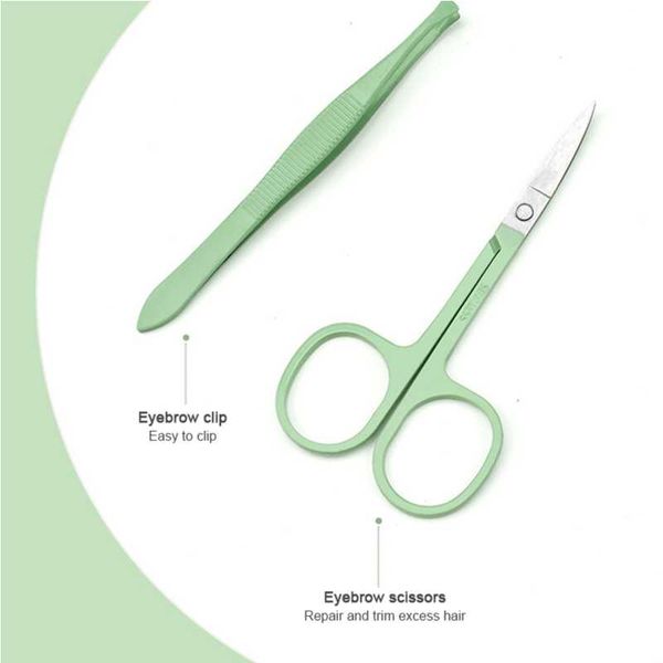 Nail Clipper Set Green Zipper Style 22 Piece Set Full Set Of Nail ...