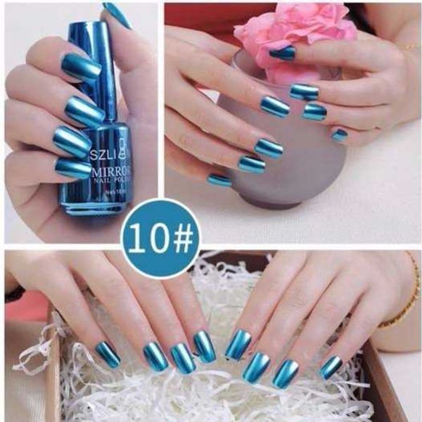 Gorgeous Mirror Effect Nail Polish Magic Metallic Lacquer Chrome Nail ...