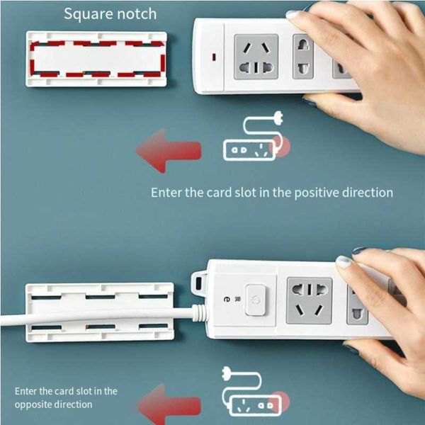 Plug fixer Wall Holder Mounted Socket Holder for Home Office - L192