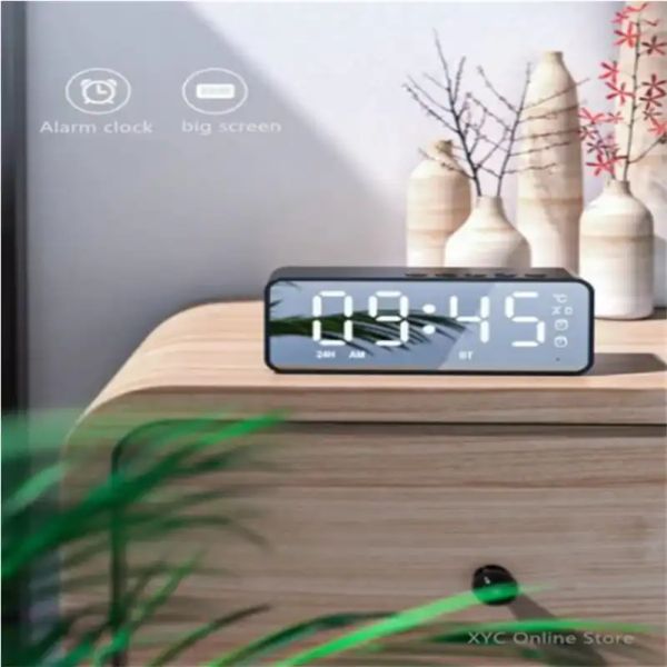 Wireless Bluetooth Speaker Small Mini Alarm Clock Portable Cannon Mini ...