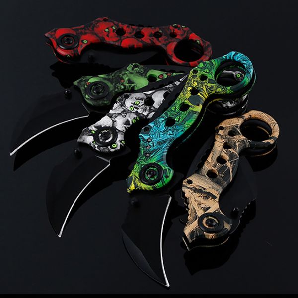 Outdoor Scorpion Claw Karambit Knife Hunting Camping Survival Tactical ...