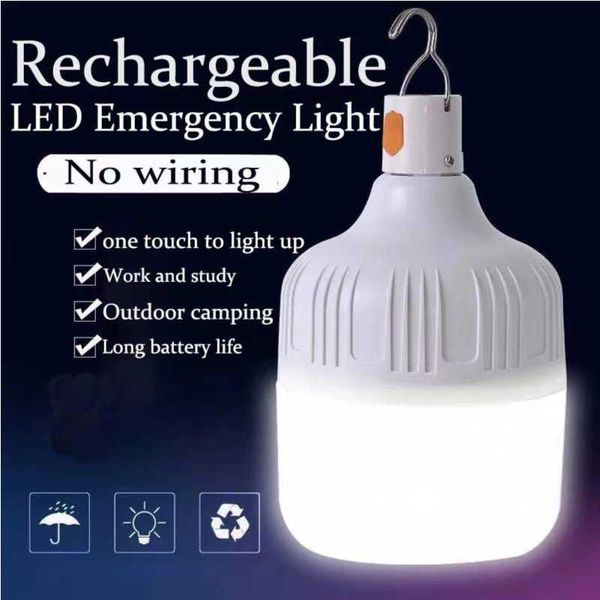 120W Outdoor Bulb USB Rechargeable LED Emergency Lights Portable Tent ...